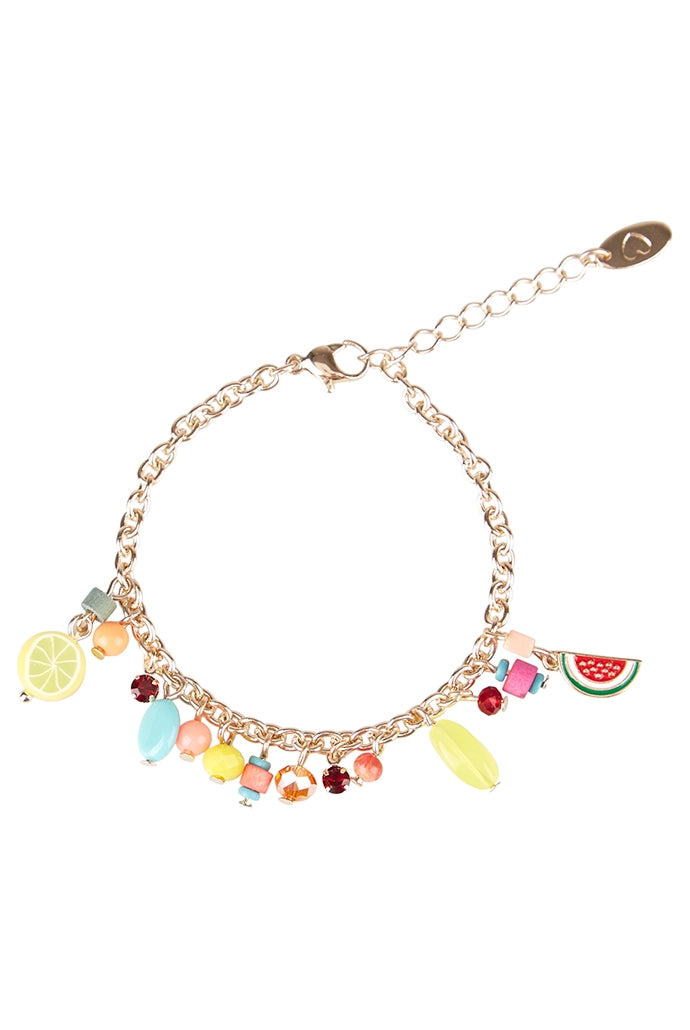 Elsa Mixed Fruit Charm Bracelet – Louche