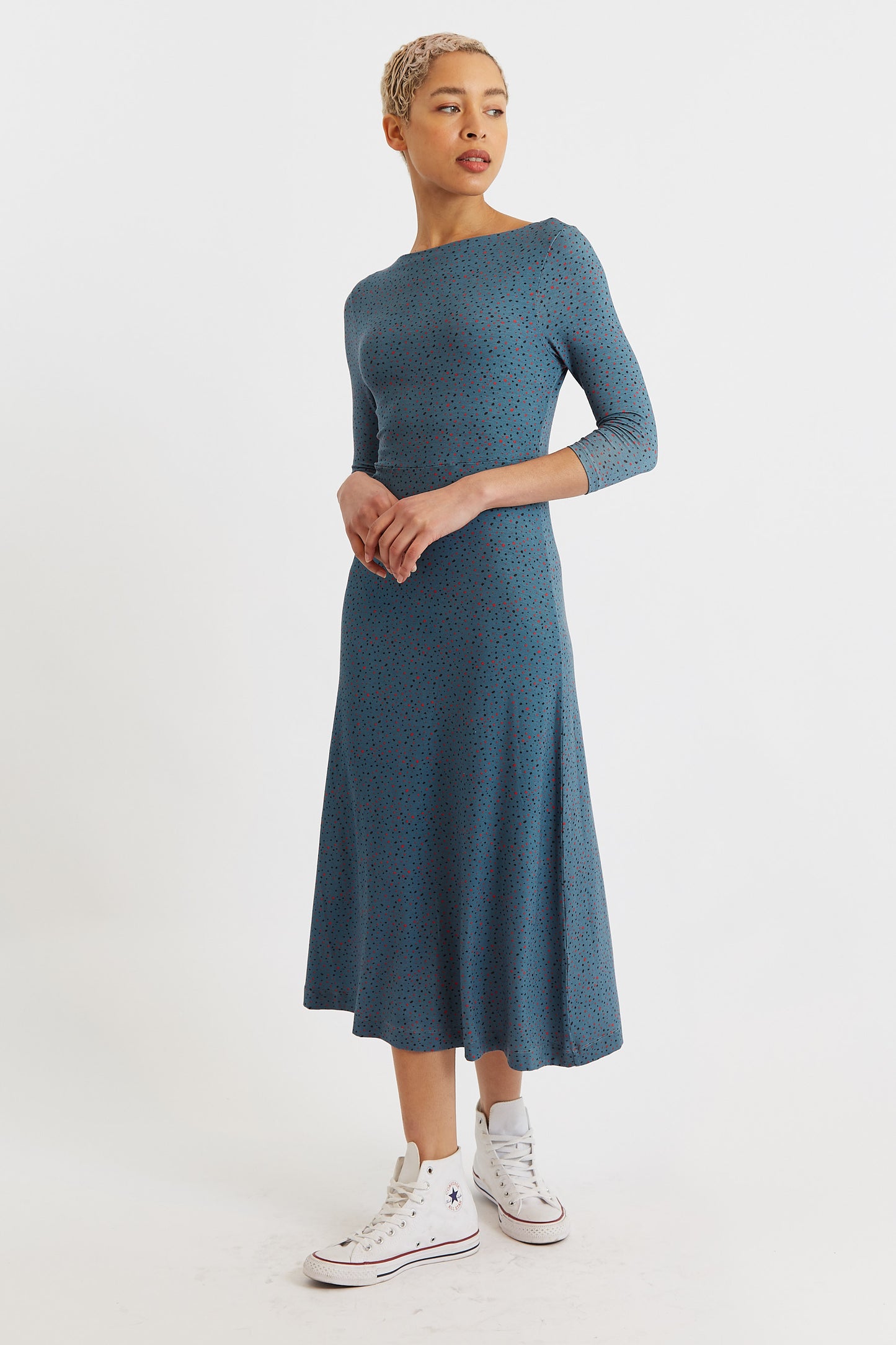 Pheebs Firefly Print Jersey Midi Dress – Louche